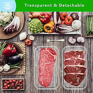 Japanese Lunch Meat Container for Refrigerator, 3 Layers Deli Meat Container for Fridge, Stackable Cold Cuts Storage Containers for Fridge, Deli Meat Container with Lid for Meat, Cold Cuts, 1 Pack