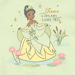 Disney Princess Tiana Infant Baby Girls Bodysuit Shorts and Headband 3 Piece Outfit Set Green/Khaki 24 Months