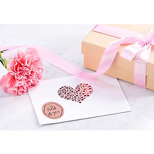 Louise Maelys 1.5 Inch 500PCS Thank You Stickers Small Business Pink Paper Sealing Stickers Round Thank You Label Tags for Packaging, Gifts, Shopping Bags and Envelope Seals