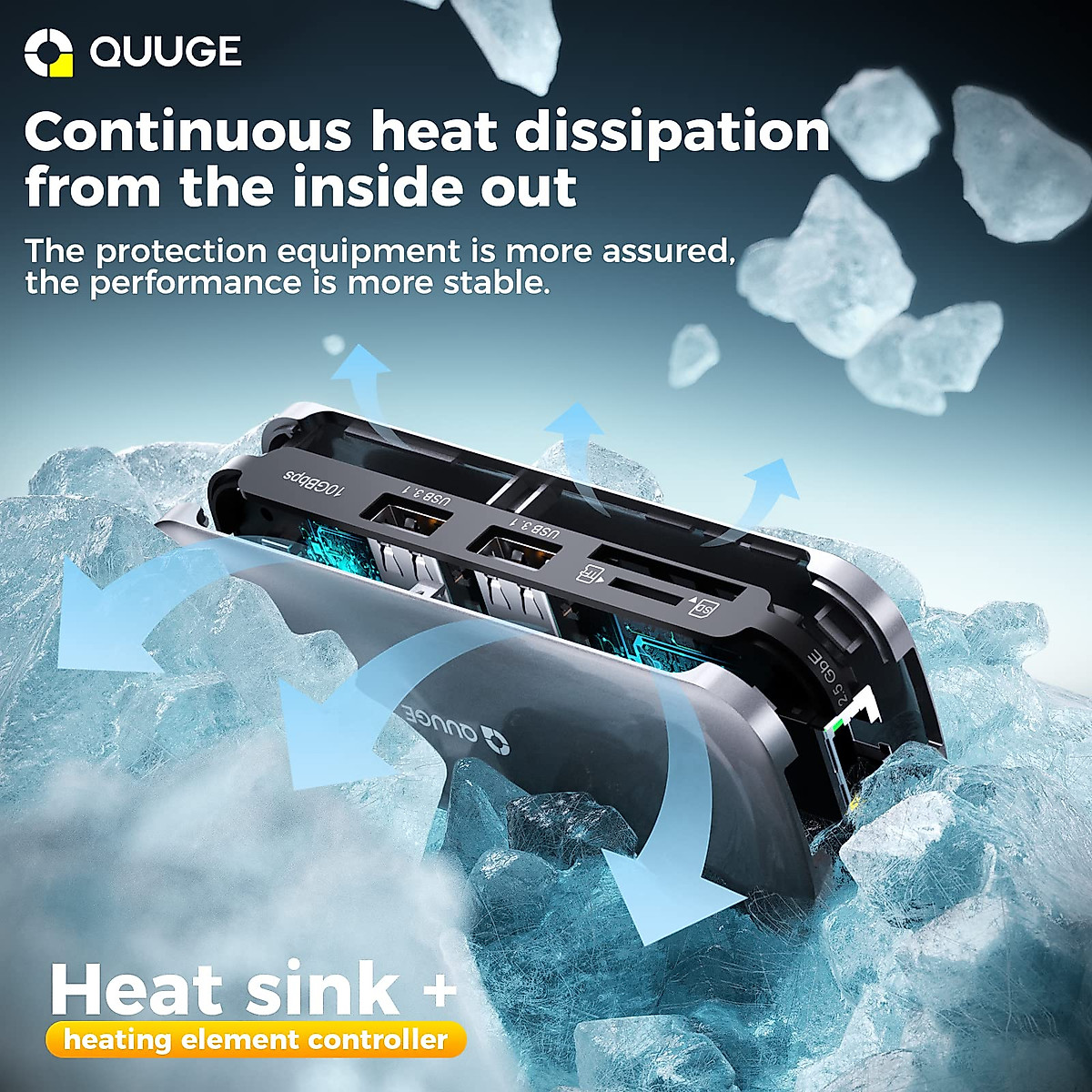 USB C Hub Multiport Adapter with 8K@30Hz / 4K@120Hz HDMI, 7 in 1 40Gbps USB C Docking Station for Laptop [100W PD, 10Gbps Data, 2.5G Ethernet, TF/SD 3.0] Compatible with MacBook Pro Air HP Dell More