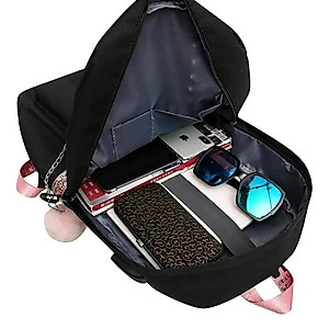 Alikpop USB Backpack Jimin Suga Jin Taehyung V Jungkook Korean Casual Backpack Daypack Laptop Bag College Bag Book Bag School Bag With Pencil Bag (A)