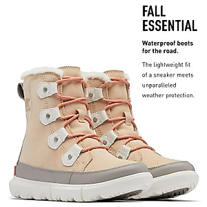 Sorel Women's Winter Boots Snow, Nova Sand Sea Salt, 10