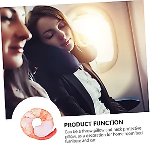 LIFKOME 2pcs Travel Plush Pillow Kids Body Pillow Kids Travel Neck Pillow Kids Travel Shrimp Plush Stuffed
