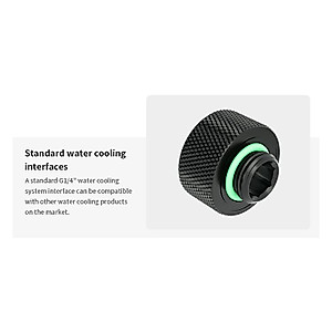 Barrow G1/4" 360 Degree Rotation Offset Adapter, Black