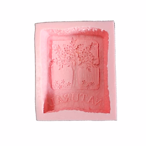 LVDGE Natural Tree Flowers Silicone Soap Mold for Natural Skincare Soap Making, DIY Skincare Products & Small Business Soap (4PCS Natural Tree)