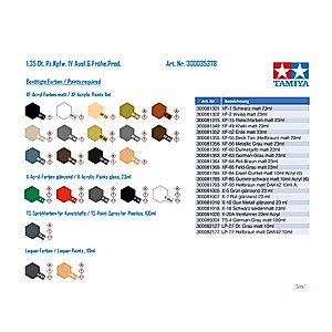 TAMIYA 1/35 German Tank Panzerkampfwagen IV Ausf. G TAM35378 Plastic Models Armor/Military 1/35