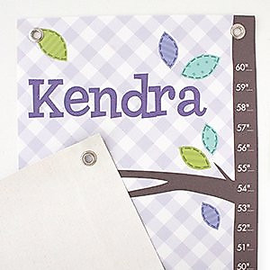 Personalized Growth Chart for Kids, Gingham Owl - I See Me!