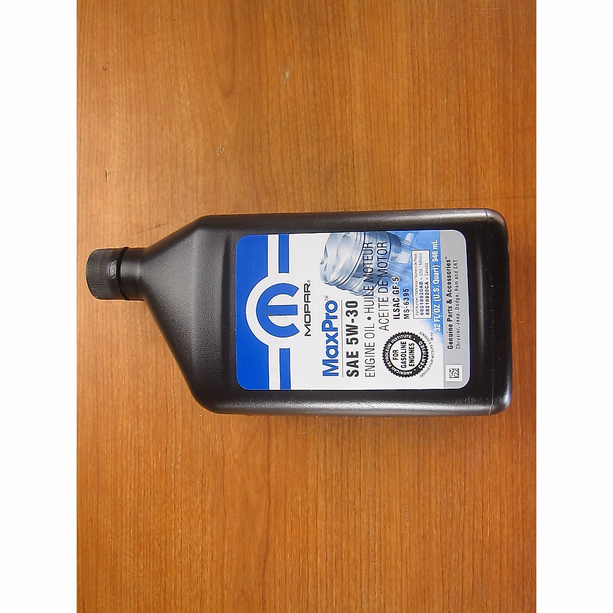 Mopar Chrysler Dodge Jeep Ram One Quart of SAE 5W-30 Maxpro Motor Oil New OEM