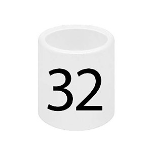 SSWBasics Mini Slip On Size Markers - Size 32- Pack of 50