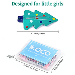 IKOCO Hair Clips for Girl, 42Pcs Animal Pattern Snap Hair Clips, Cartoon Design Barrettes for Toddler Girls