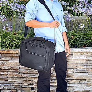 USA Gear PS4 Pro & PS3 Console Carrying Case Bag with Adjustable Shoulder Strap, Padded Interior & Multi-Function Storage Compartments Works with Playstation System & Gaming Accessories & More