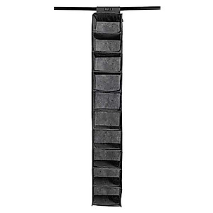 Boxy Concepts Hat Rack with Dust Shield - 10 Shelf Hanging Closet Hat Organizer for Baseball Caps - Hat Storage To Protect Your Caps and Dust Proof Hat Holder - Baseball Hat Organizer & Hat Hanger