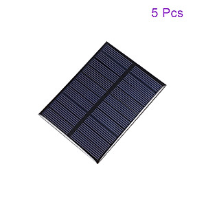 DMiotech 5 Pack 5V 1.2W 110mm x 69mm Mini Solar Panel Cell for DIY Electric Power Project