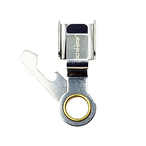 Screwpop Chapstick Holder Keychain and Carabiner Attachment Compact Pocket Multi-Tool with Bottle Opener Stainless Steel Construction