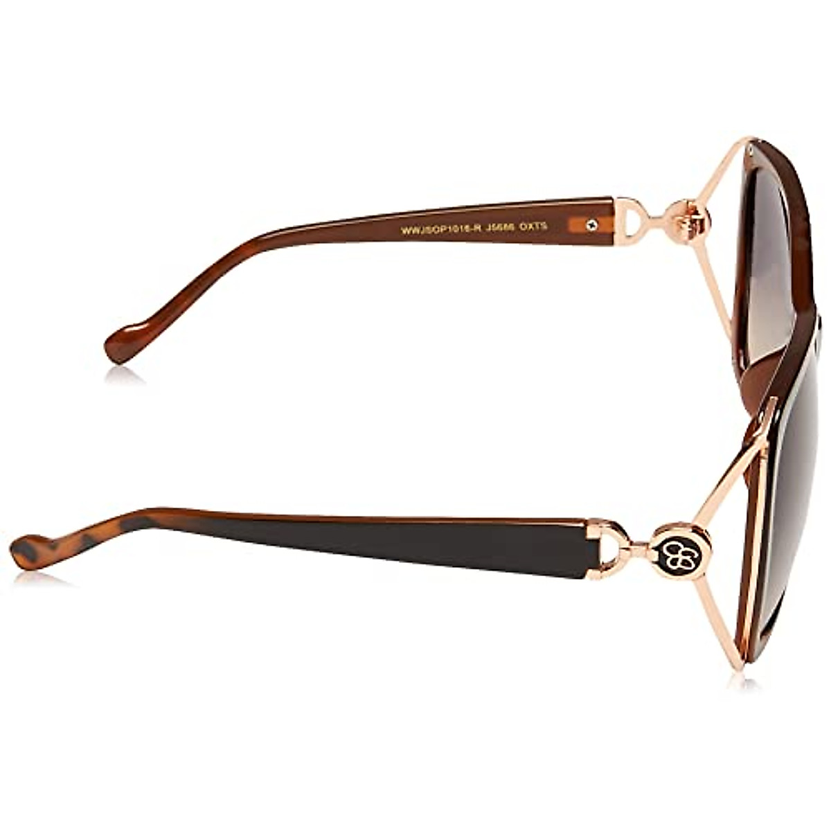 Jessica Simpson Womens J5686 Oversized Square Sunglasses With Uv400 Protection. Glam Gifts For Her, 56 Mm, Black Tortoise, 56 Mm US