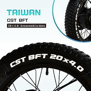 JOYWAY Electric Bike for Adults, 1500W Peak Power Electric Mountain Bike 4" Fat Tire 32MPH 48V 20.8Ah Removable Battery Ebike 26"x4.0" Fat Tire ebikes for Adults, Electric Fat Tire Bike (48V 18.2AH)