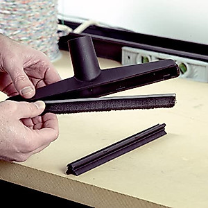 CRAFTSMAN CMXZVBE38654 1-1/4 in. Wet Nozzle/Floor Brush Combo Wet/Dry Vac Attachment for Shop Vacuums,Black