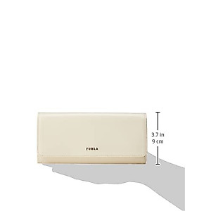 Furla 1003-WH000 SPLENDIDA CONTINENTAL WALLET SLIM, Women's, White Cotton