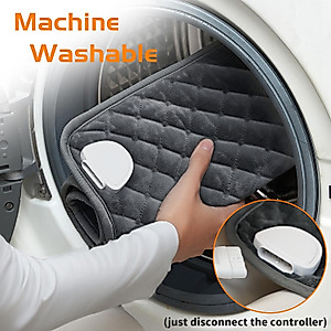 Heating Pad for Back Pain Relief - XL Large Electric Heating Pad for Cramps, Neck & Shoulder, Upgraded LCD Display Controller, Super Soft Crystal Velvet, Auto Shut Off, Gifts for Women, Men, 12" x 24"