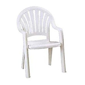 Grosfillex Pacific Fanback Armchair - 49092004 (16 pack)