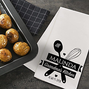 People People Personalized Kitchen Décor Tea Towel,Dish Cloth,Flour Sack for Housewarming,Wedding,Mother's Day,Grandma,Home Décor Gift,Thanksgiving,Gifts for Chef Daddy Mommy,Customize Initial,20x30