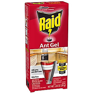 Raid Ant Gel, Kills Ants You Don't See, Continues Killing for up to 1 Month, Odorless Bug Control, 1.06 oz