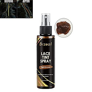 Lace Tint Spray for Wigs - Dark Brown, Middle Brown, Light Brown Shades for Lace Wigs and Frontal Closures - 100ml