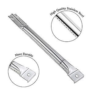 Hisencn Grill Replacement Parts for Charbroil 4 Burner 461442114, 461473419, 461472719, 463441514, 461442113, G431-0300-w2a, G433-0016-W1, G432-001N-W1, Grill Burner, Heat Plate and Cooking Grates