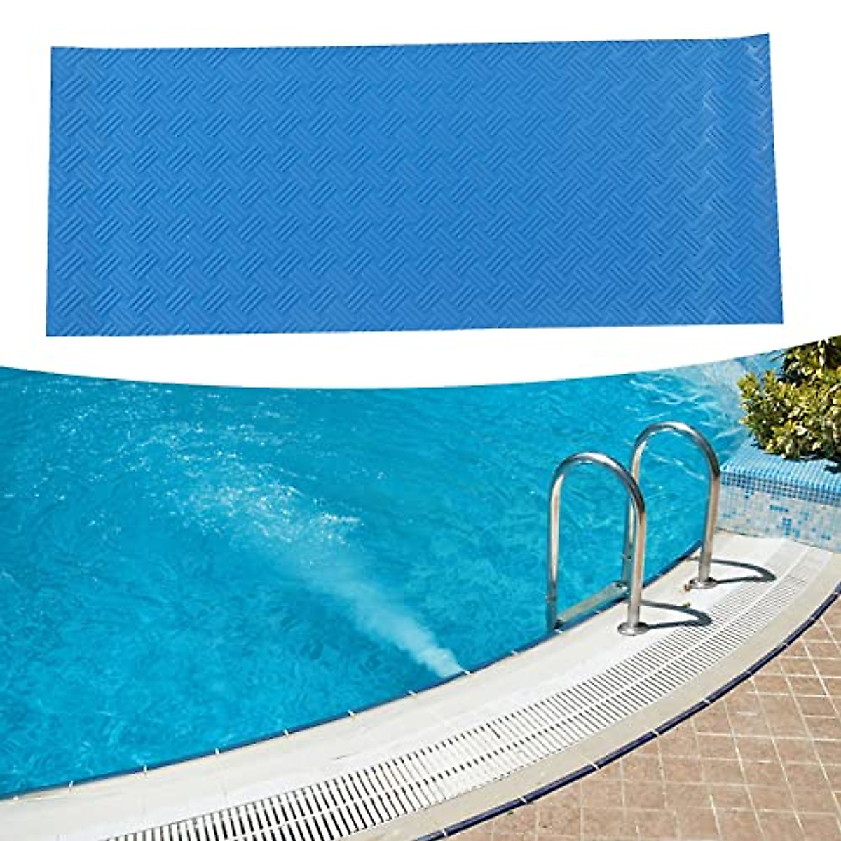 Garden kit 2Pcs Swimming Pool Ladder Mat Rubber Protective Floor Step Pad 1cm Set Kit