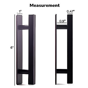 RVPEKUPE Adhesive Cabinet Handles Adhesive Door Handle Self Stick Drawer Pulls Stick on Handles for Cabinets Sliding Shower Door Handle, Peel and Stick Cabinet Pull - 6", 2 Pack, Black