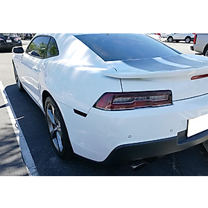 iJDMTOY Smoked Lens Red Full LED Rear Side Marker Light Kit Compatible With 2010-15 Chevy Camaro, Powered by 27-SMD LED, Replace OEM Back Sidemarker Lamps