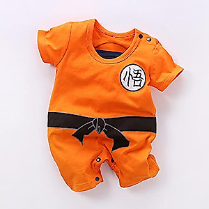 RELABTABY 2 Pack Newborn Baby Boy Girl Romper Infant Anime Onesie Toddler Halloween Bodysuit Jumpsuit Outfit Clothes