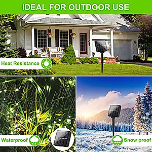 Outdoor Solar String Lights Waterproof 288Ft, 4-Pack Each 72FT 200 LED Solar Powered Fairy Lights with 8 Lighting Modes, Cooper Wire Lights for Patio, Garden, Party, Wedding (Warm White)