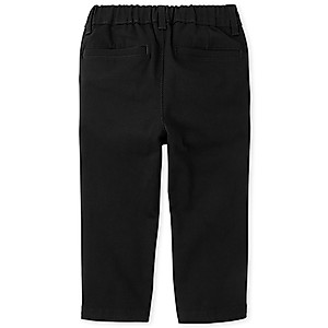 The Children's Place baby boys and Toddler Stretch Skinny Chino Pants Jeans, Black Single, 3T US