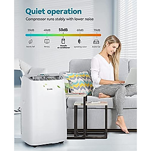 Wamife 12000 BTU Portable Air Conditioner, Smart Indoor Air Conditioner Voice Control with Alexa & Google Home, Cools Up to 700 Sq.Ft. Portable AC Unit with Remote Control, Window Kit