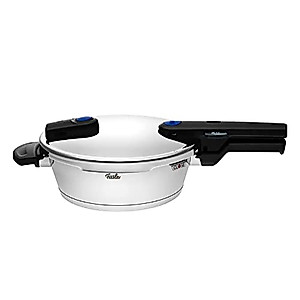 Fissler Vitaquick Stovetop Pressure Skillet - Premium German Construction - Built to Last for Decades - Safe & Easy Pressure Cooker with Metal Lid - For All Cooktops - 2.6 Quarts