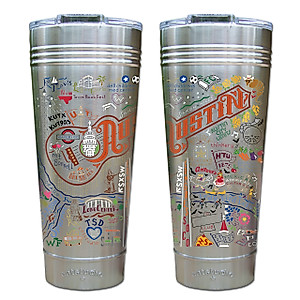 Catstudio Austin Thermal Tumbler | Triple Wall Insulation With Non Slip Bottom | Great Travel Cup for Water, Coffee, Tea, or Smoothies