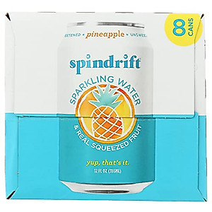 SPINDRIFT Pineapple Sparkling Water, 12 FZ