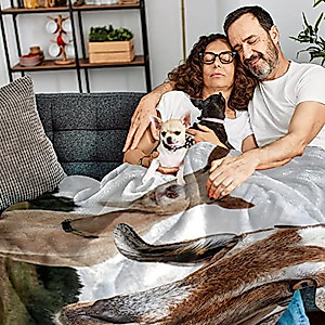 Throw Blanket Lightweight Microfiber Fleece Blanket,Goats,Soft Cozy 59.0x78.7 Bed Blankets