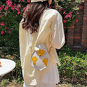 Duck Purse Small PU Leather Crossbody Bag 3D Cartoon Ducking Shoulder Bag Coin Purse Clutch Wallet for Girls Women