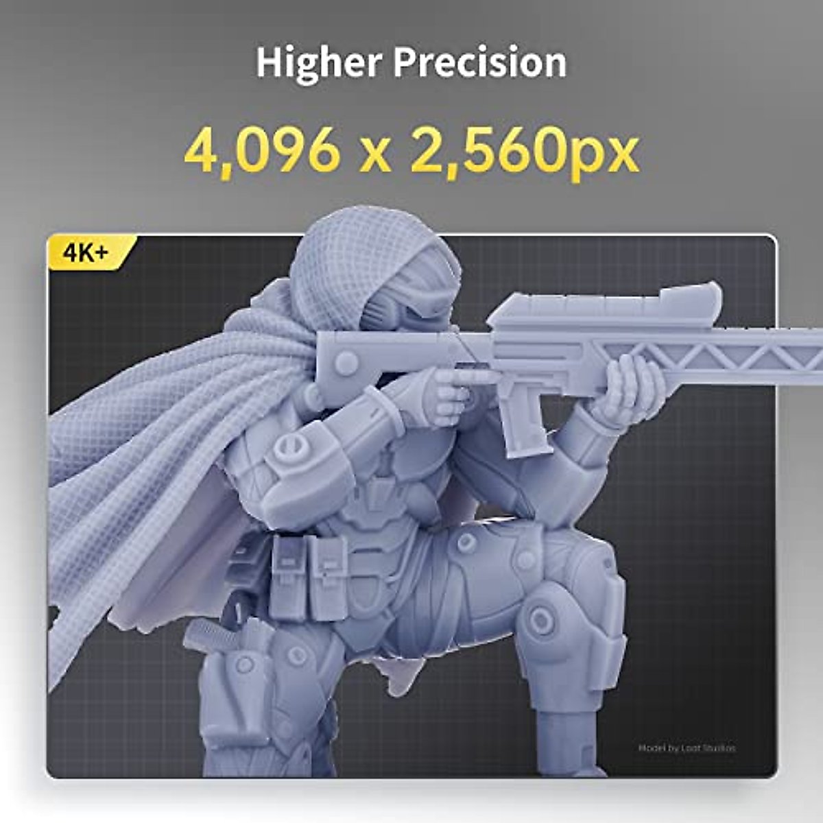 ANYCUBIC Photon Mono X2 and Plant-Based Resin (Grey, 1KG), Resin Printer Bundle