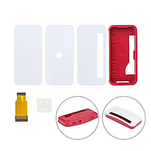 Acxico 1 pcs for Raspberry Pi Zero V1.3 W Case Shell Protection Box ABS （red and White ）
