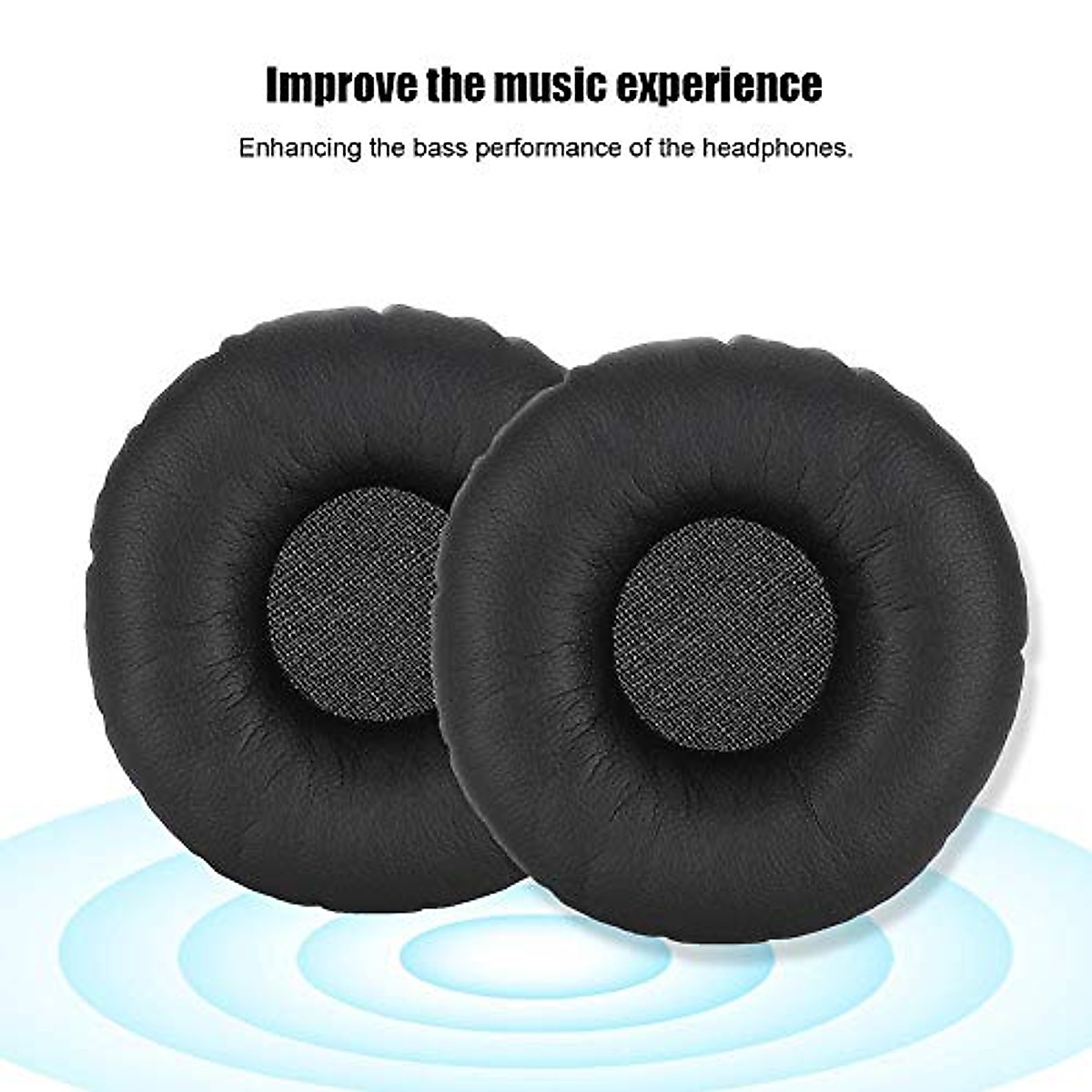 Earpad Replacement Headphone Pads, Replacement Parts for Earphone Pads Memory Foam Headphones Cushion for Sol Republic Tracks HD V10 Earphones, Simple Design for Easy Installation. (Black)
