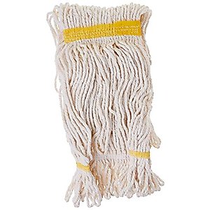Genuine Joe GJOSWH1B, Narrow Band Blend Small White Mophead