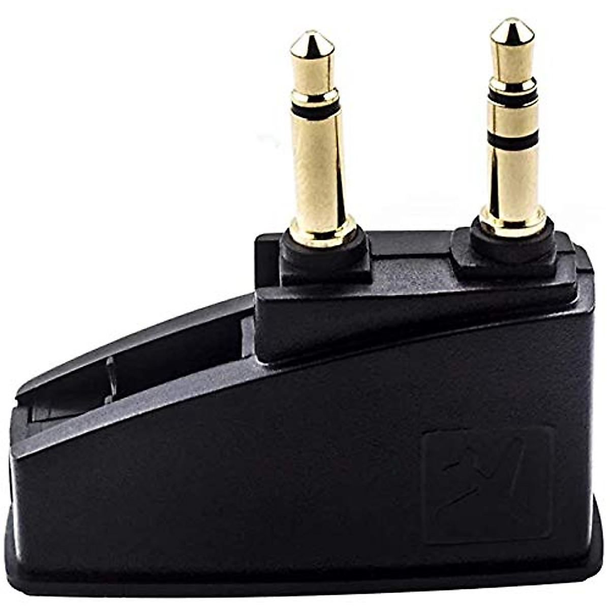 Xivip 3.5mm QC45 Airplane Headphone Adapter Compatible with Bose Quiet Comfort QC45 QC3 QC25 QC35 QC20 AE2 Headphones (Black)