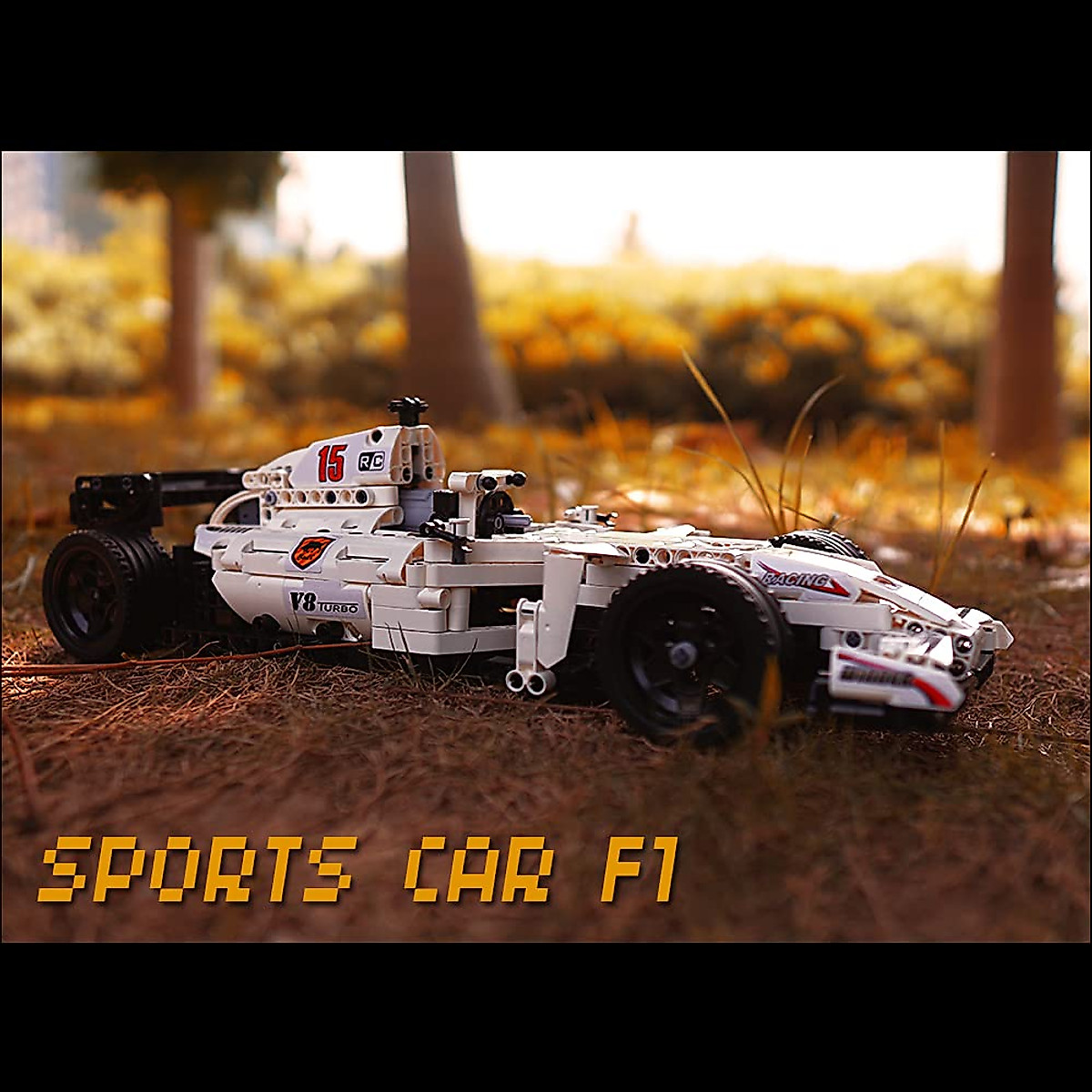 Uvini RC Car Building Kit, Racing Car Building Blocks Kits (729 PCS), Highly Replicated 1:12 Scale F1 2.4GHz Remote Control Racing Car to Build Best Gifts for Adult, Teens or Kids 14+