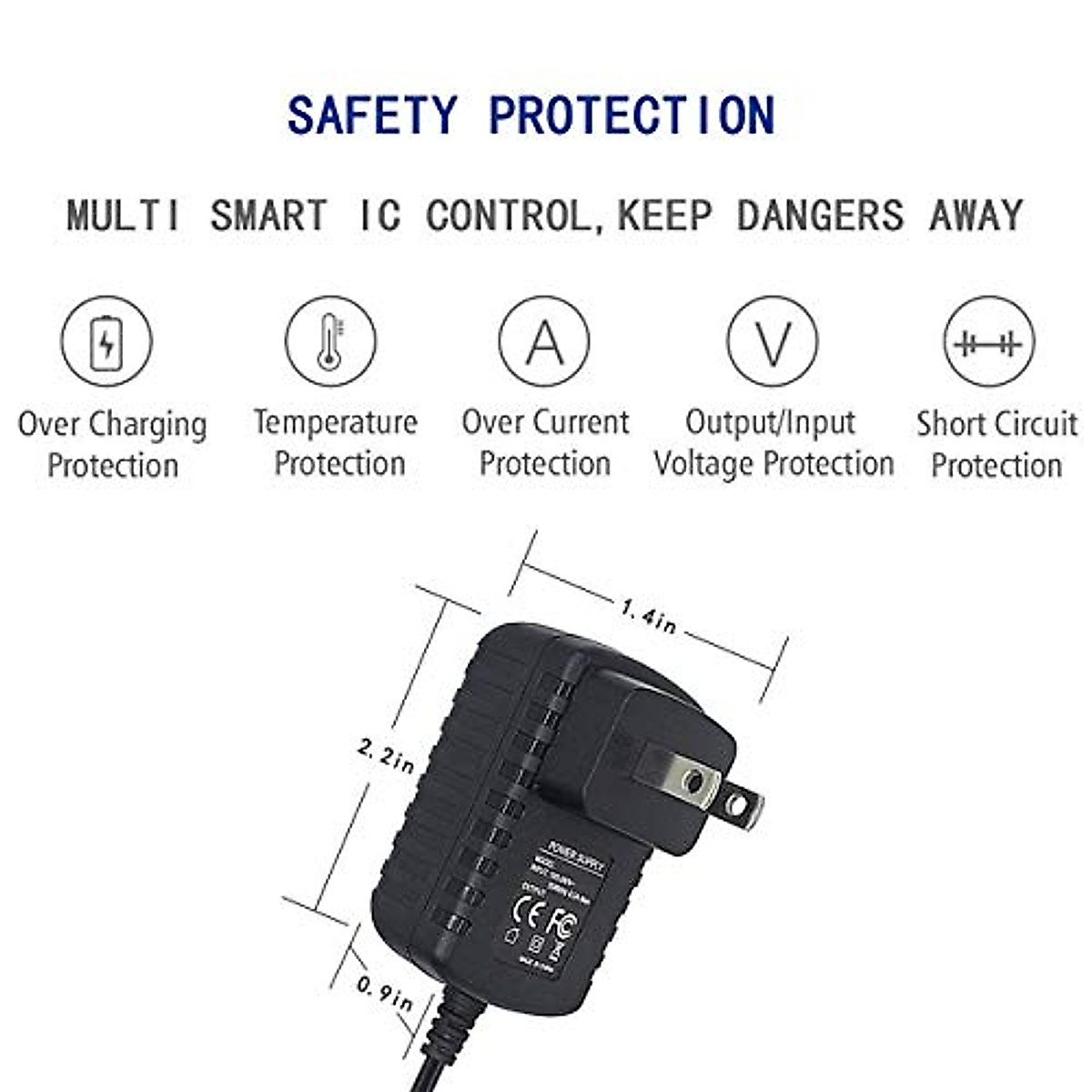 Replacement Shaver Trimmer Power Charger 13V 400mA HP Series AC DC Adapter Cord Compatible with Norelc o Satinelle Electric Epilator HP2843 HP6401 HP6403 HP6408 HP6491 HP6496 HP6501 (US Standard)