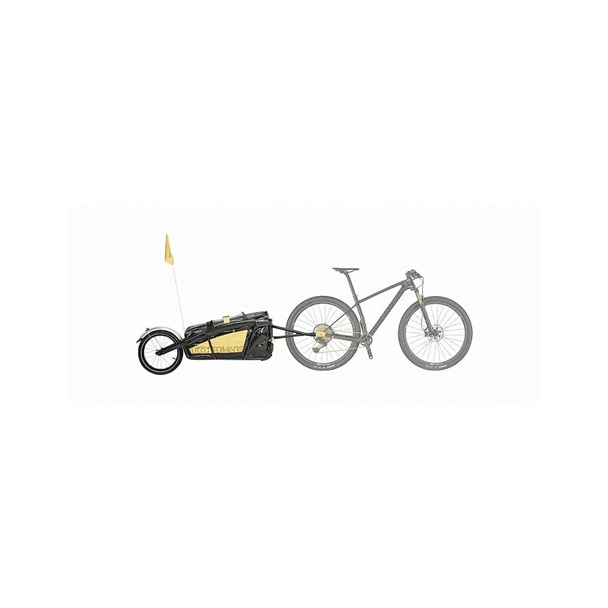 Topeak TTR-TX Journey Trailer TX and Drybag Black 161 x 50 x 45 cm / 63.4” x 19.7” x 17.7”