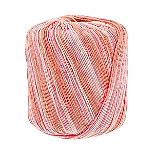 SEWACC 1 Roll Knitting Crochet Cotton Thread Cotton String Cord Craft Braid Thread Macrame Cotton Rope Wool Yarn Yarn Multi Colored Yarn Fresh Cotton Yarn Multicolored Yarn DIY Yarn