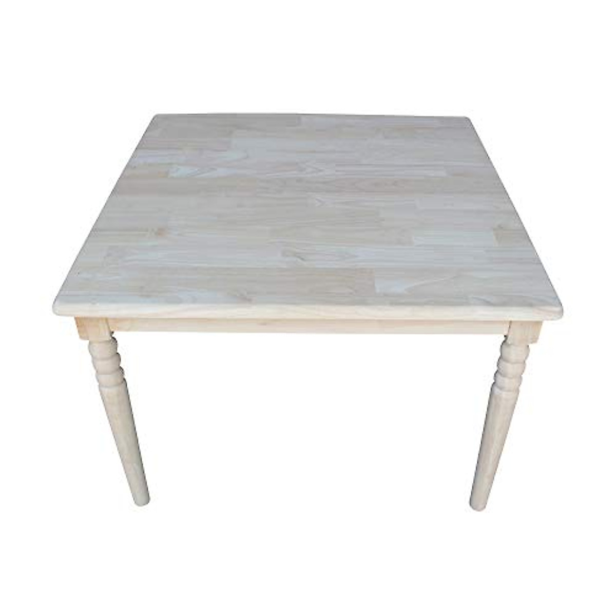 IC International Concepts Unfinished Square Juvenile Table, Solid Wood Craftsmanship, Perfect for Kids' Activities and Learning, Easy to Assemble, Ideal for Playrooms and Classrooms